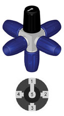 Rotary Valves with Omnifit® Labware Cap Connection from Cole-Parmer